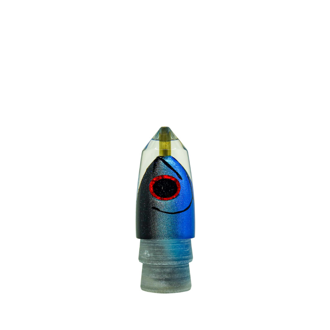 Matsu - 9” Fish Head Bullet Black Ice – Luremonger